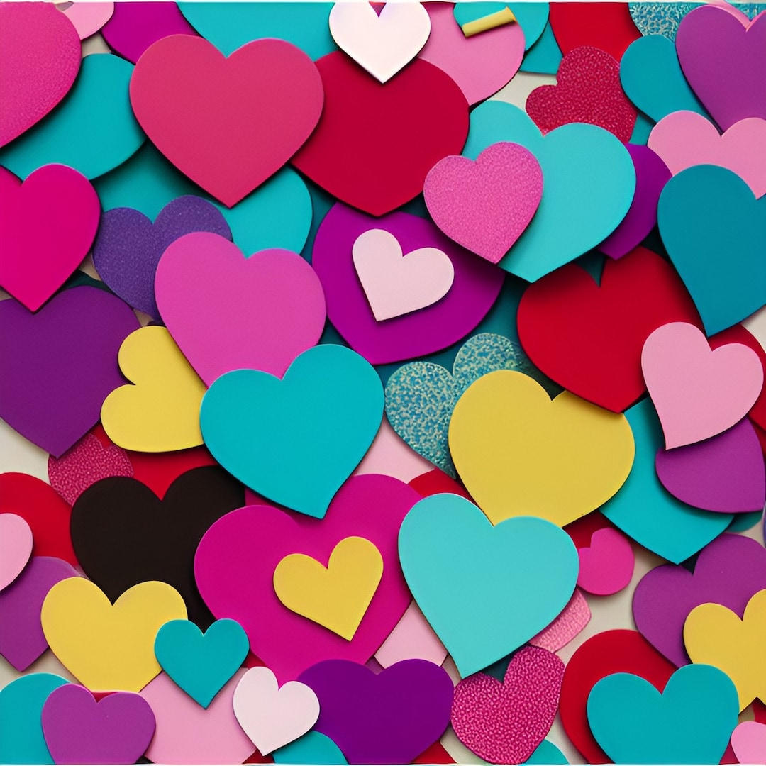 144 Heart Patterns, Downloadable Art Pack - Commercial Free Use for ...