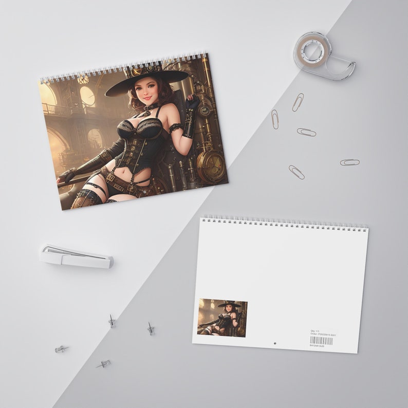 Steampunk Pin-up Calendar (2024) - Etsy