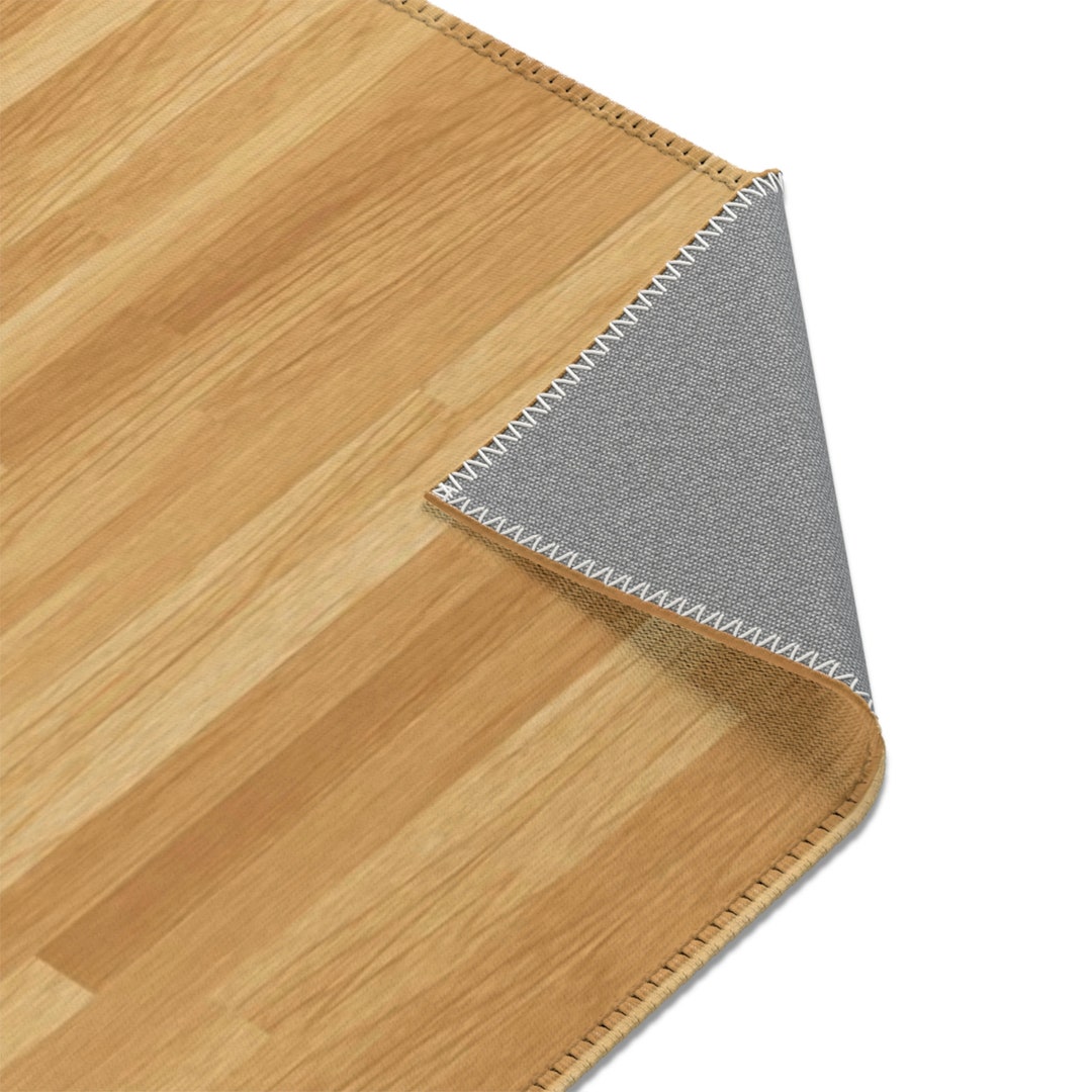 Basketball Court Wood Texture Multi Room Classic Court Style Area Rugs ...