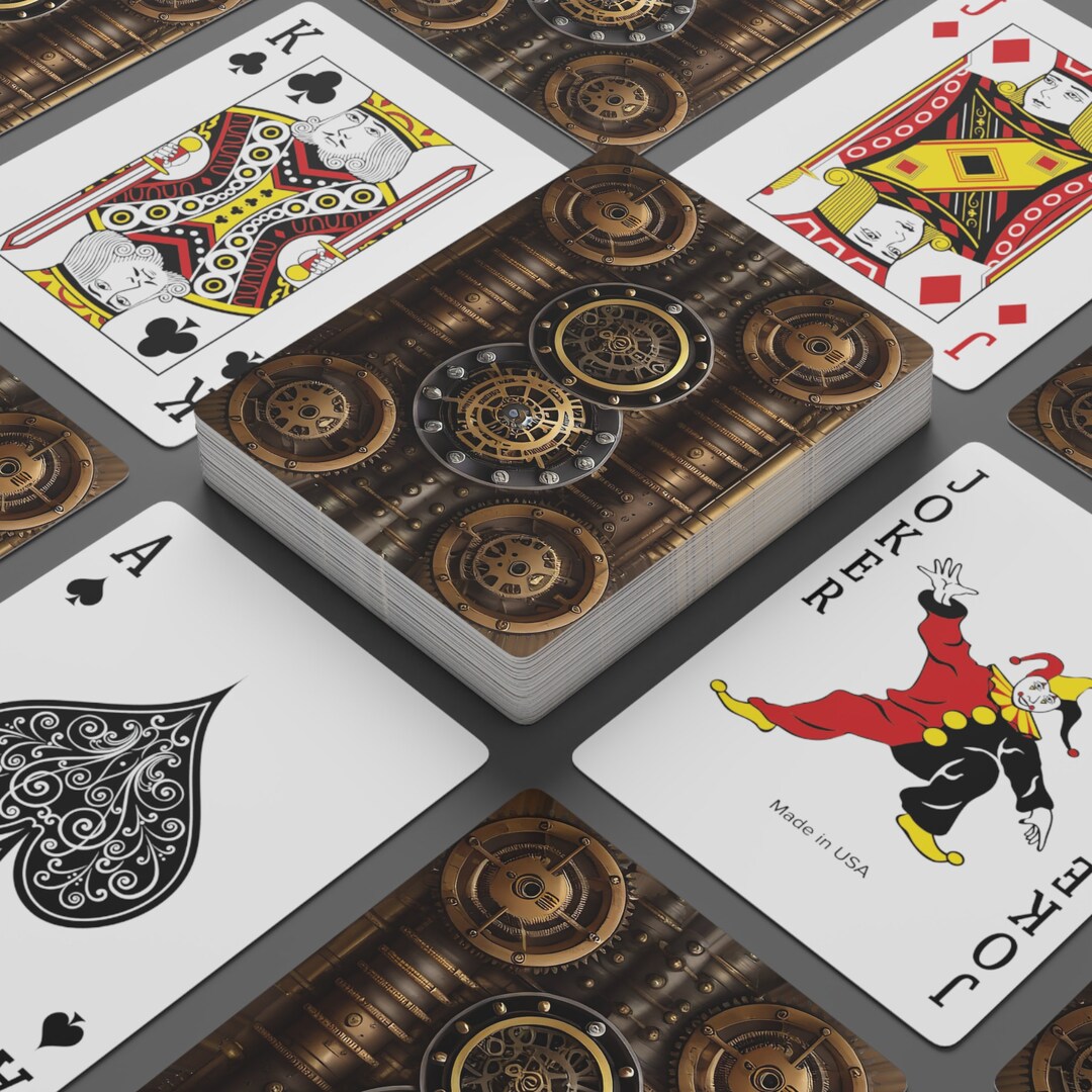 Steampunk Poker Cards - Etsy