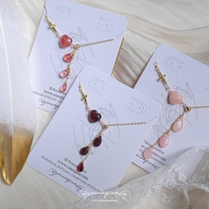 Bleeding Heart Necklace Valentine's Day Gift Jewelry Gemstone Gift ...