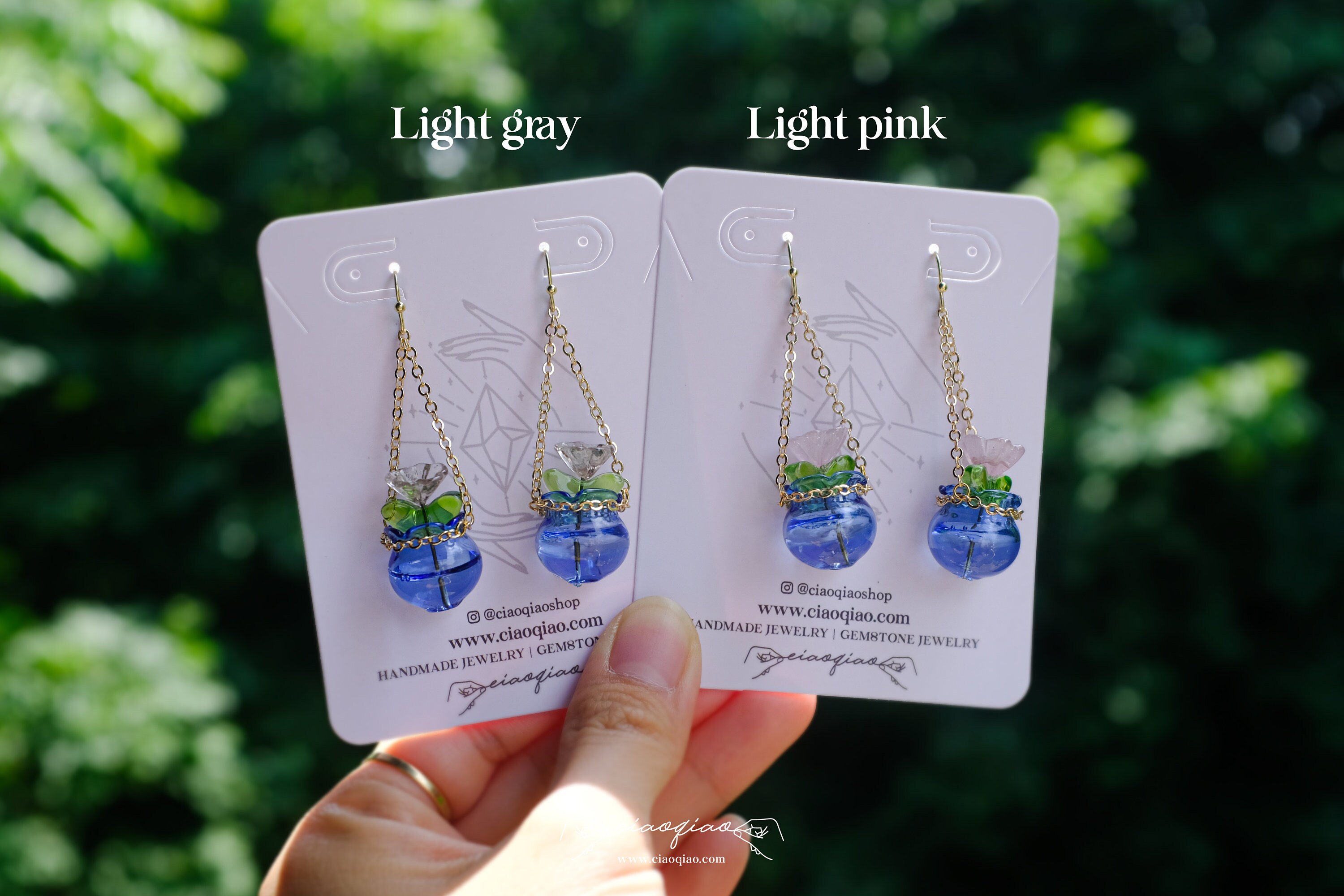 Flower Potted Plants Earrings Cute Plants Jewelry Gift Birthday Garden ...