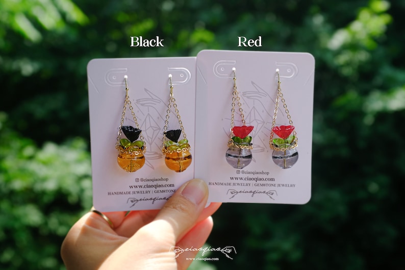 Flower Potted Plants Earrings Cute Plants Jewelry Gift Birthday Garden ...