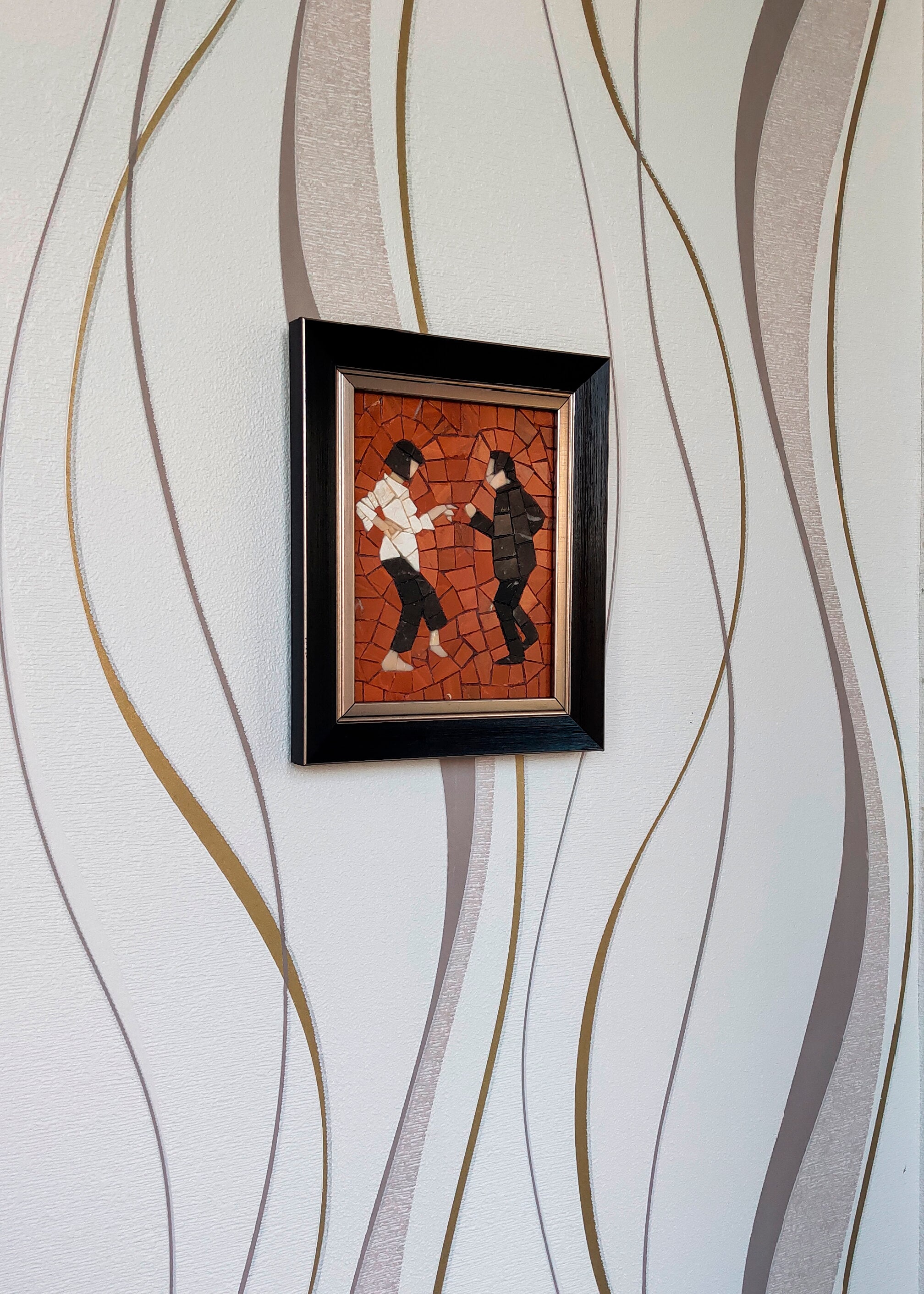 Pulp Fiction Art, Tarantino Fun Art, Marble Mosaic Movie Poster, Pulp ...