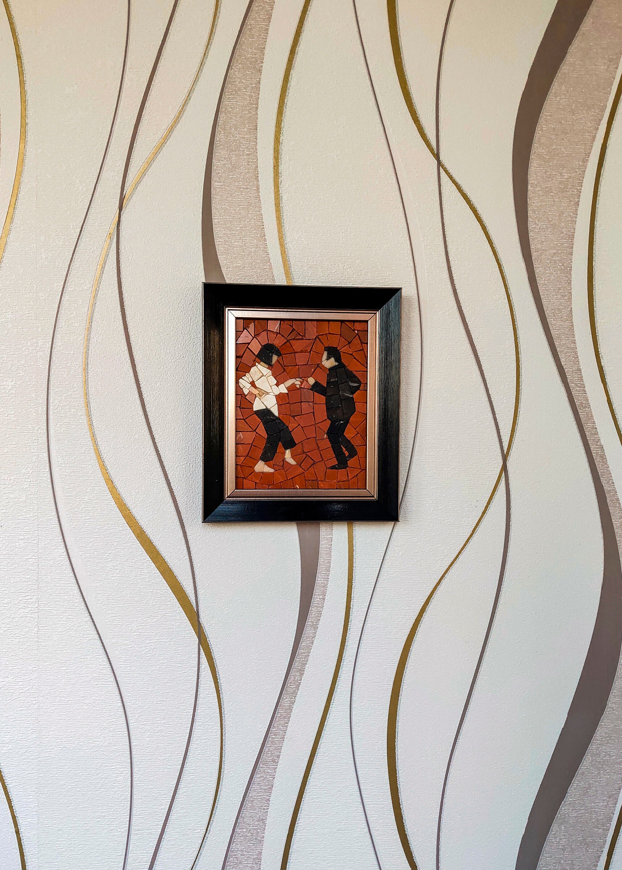 Pulp Fiction Art, Tarantino Fun Art, Marble Mosaic Movie Poster, Pulp ...