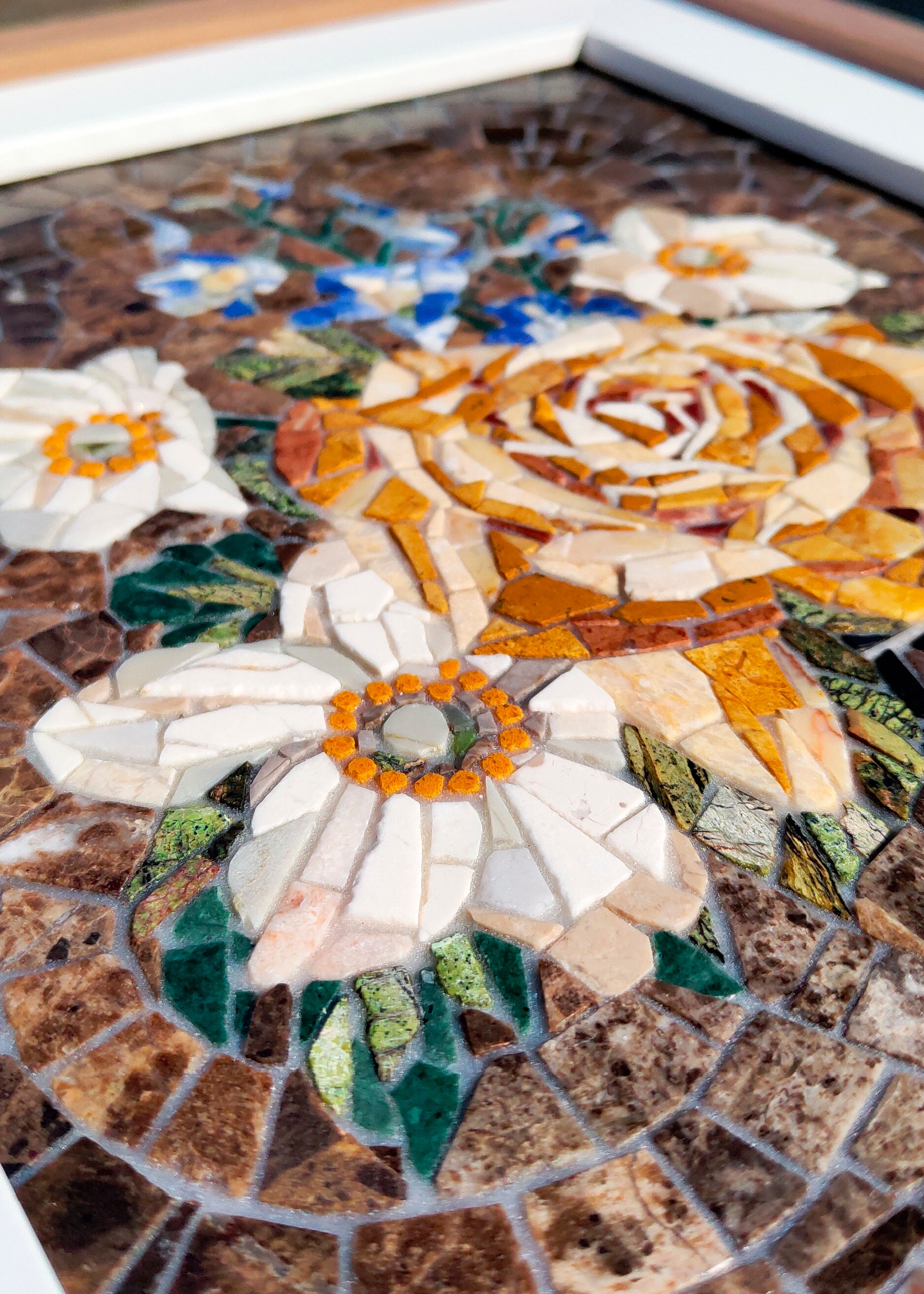 Flower Mosaics Flower Mosaics | Mosaic Tile Art | Floral Backsplash