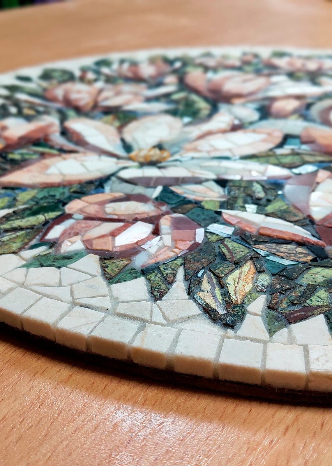 Marble Mosaic Magnolia, Mosaic Magnolia, Painting Magnolia, Wall Art ...