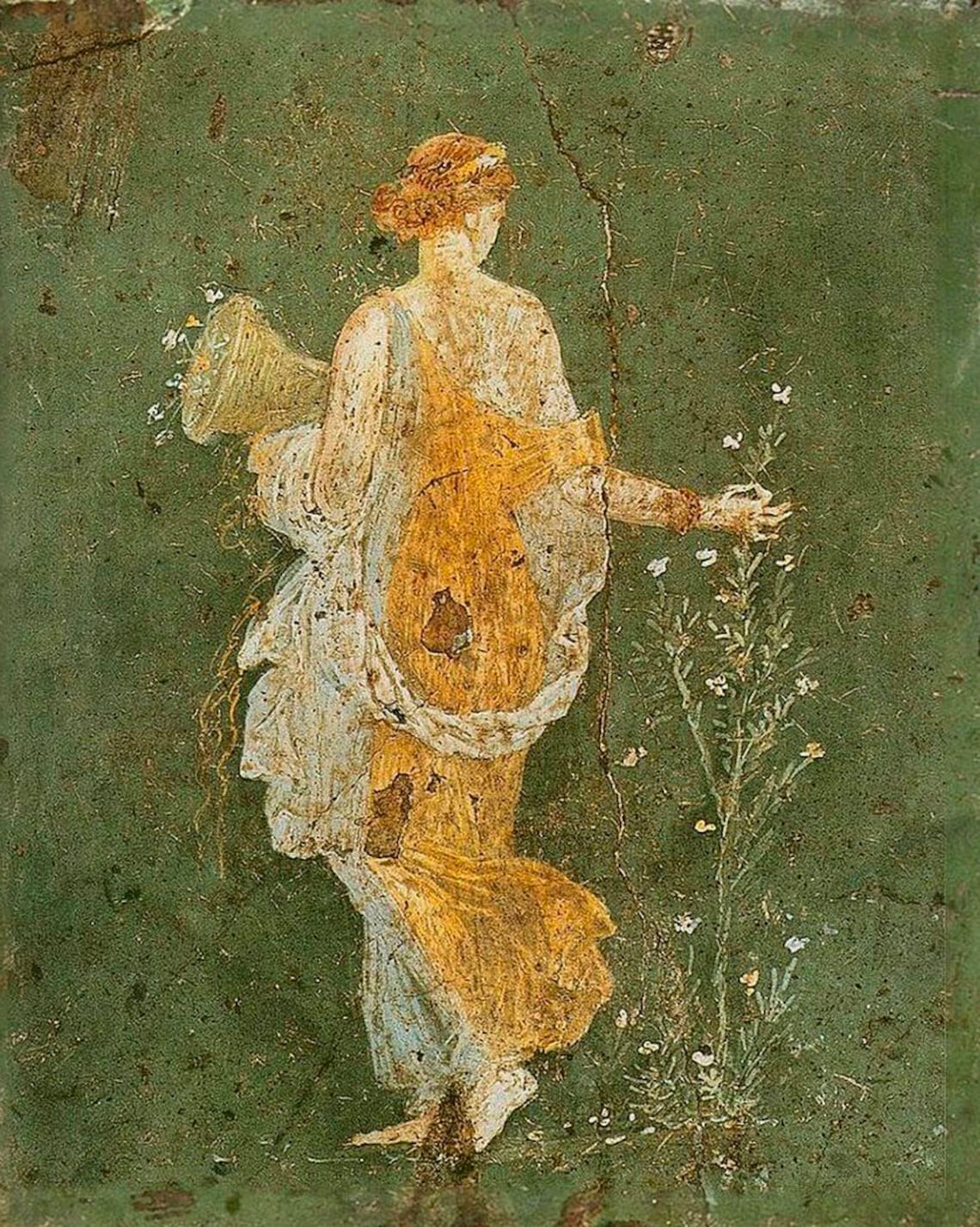 Marble Mosaic Roman Fresco, Wall Decor Spring Gift, Tile Painting ...