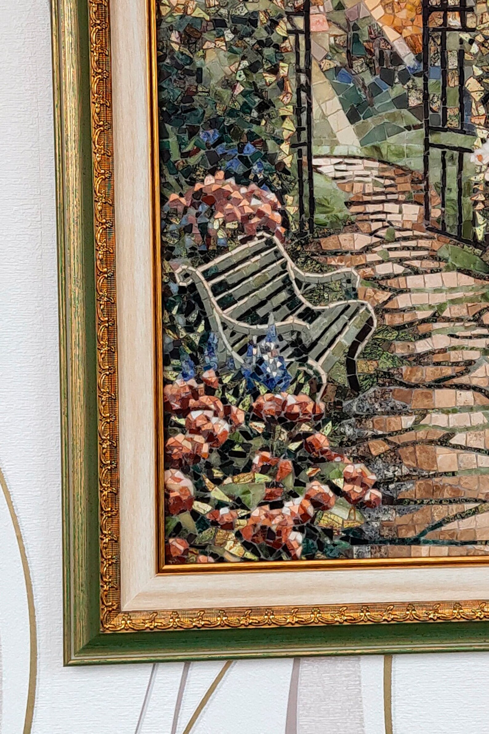 Framed Marble Mosaic Painting, Mosaic Tiles - Etsy