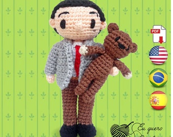 Mr Bean's Style Bear / Crochet Pattern / Amigurumi Pattern - Etsy