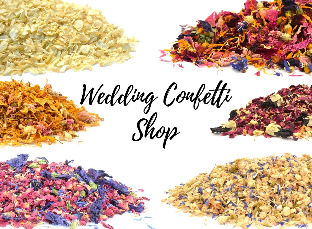 Wedding Confetti 60 Types 100% Biodegradable Confetti Petals - Natural ...