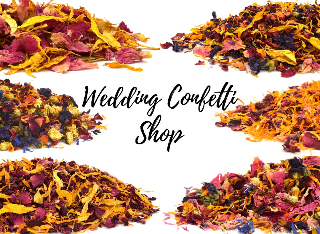 Natural Wedding Confetti - 60 Types Confetti Petals - Natural ...