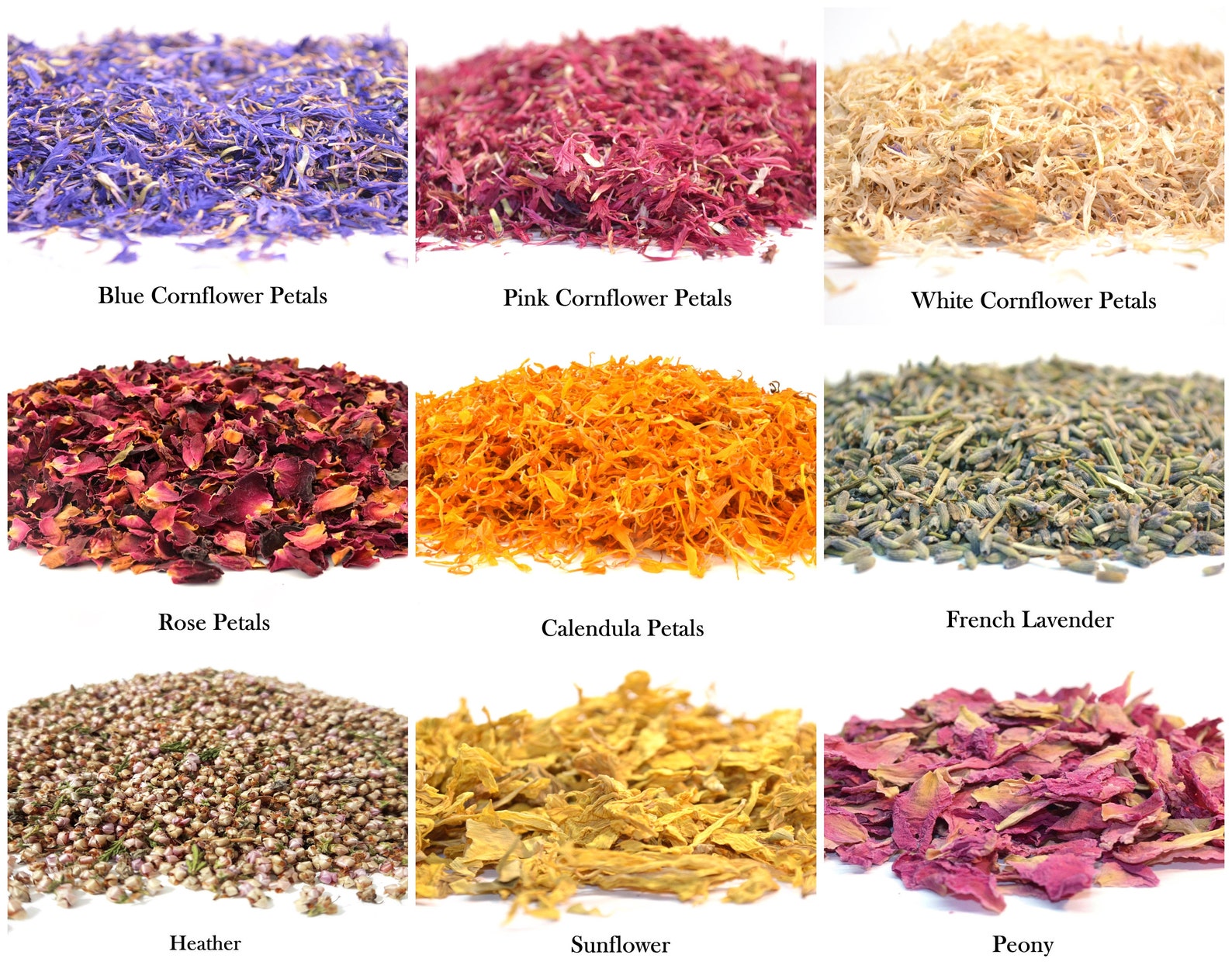 Natural Confetti 30 Types Wedding Biodegradable Confetti - Etsy UK