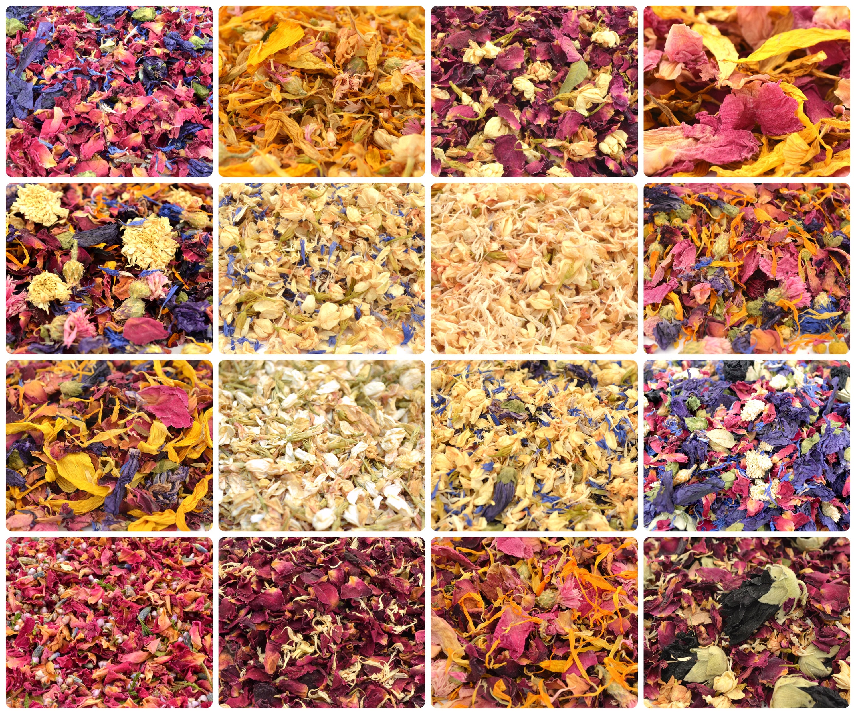 Natural Confetti 30 Types! Wedding Biodegradable Confetti - Dried ...