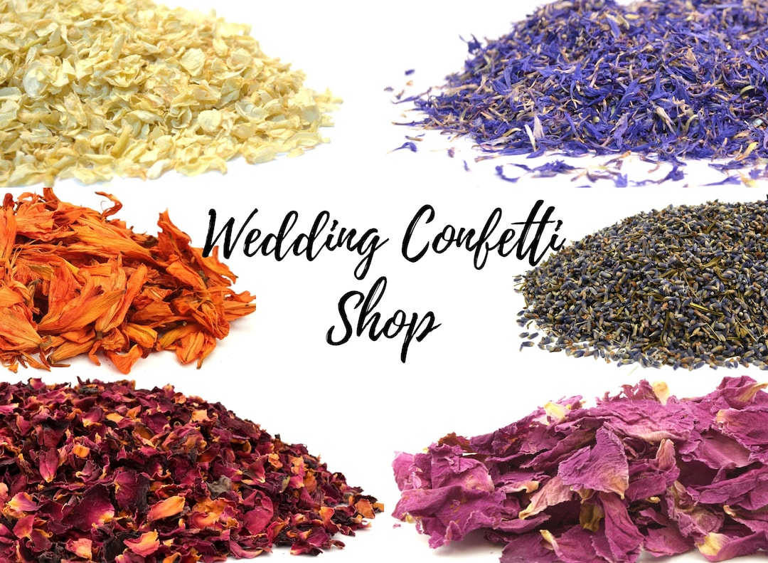 Natural Wedding Confetti Petals - 40 Types of Biodegradable Throwing ...