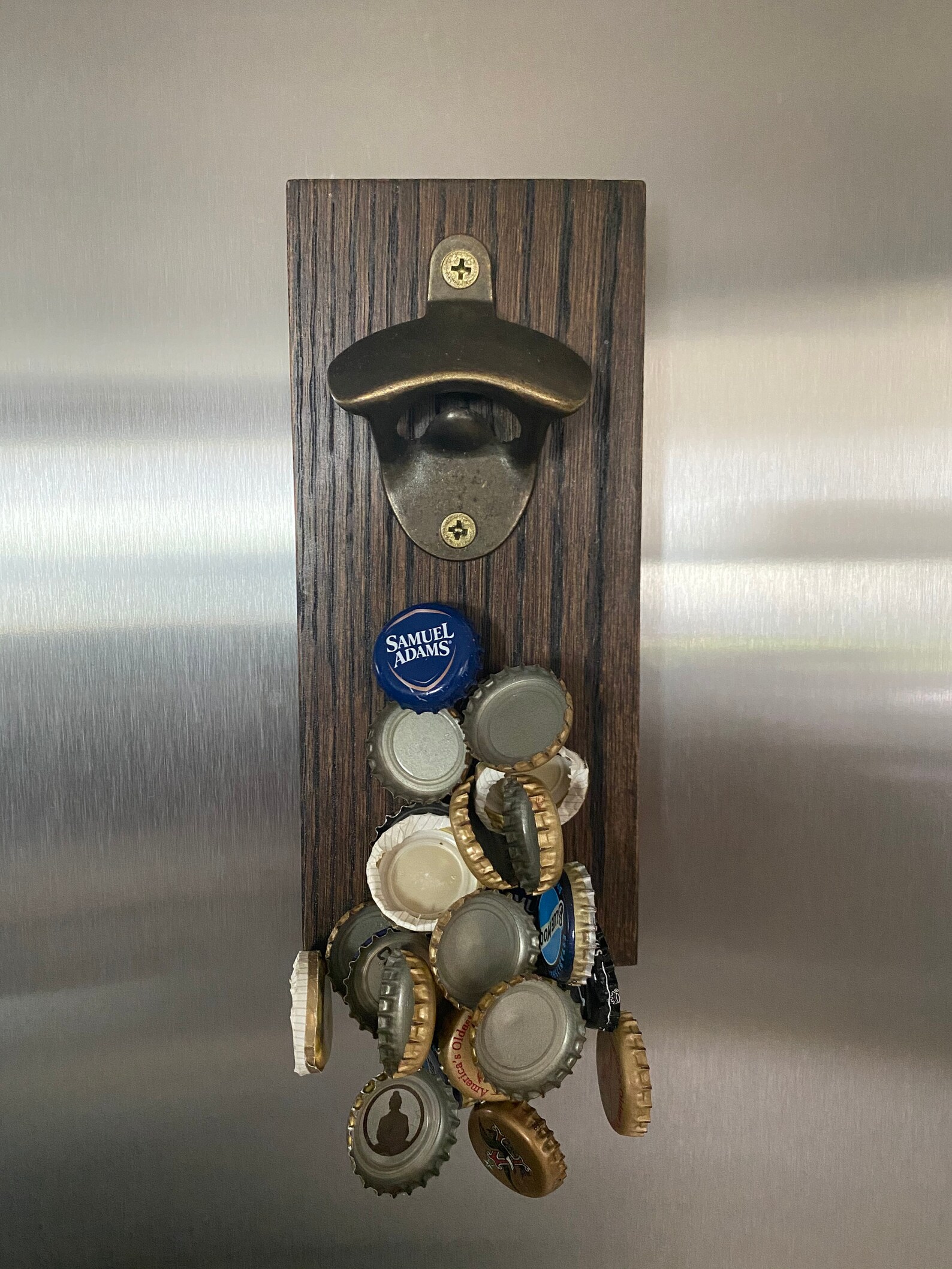 Magnetic Bottle Opener Magnetic Cap Catcher Fridge Mount | Etsy
