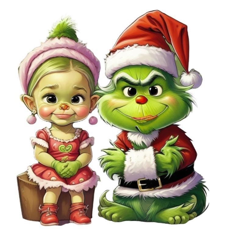 Grinch's Grandmother and Grandfather/grinch's Grandma and Grandpa - Etsy