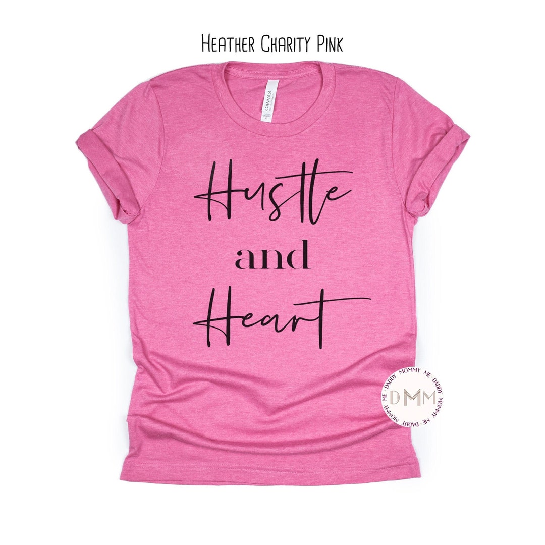 Hustle and Heart Shirt - Hustle Shirt - Unisex Graphic Tee - Small ...