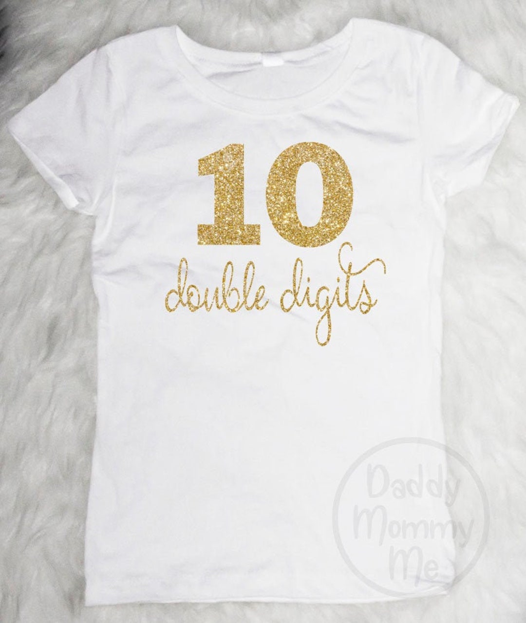 10 Double Digits Shirt Birthday Shirt for Girls 10th Birthday Tshirt ...