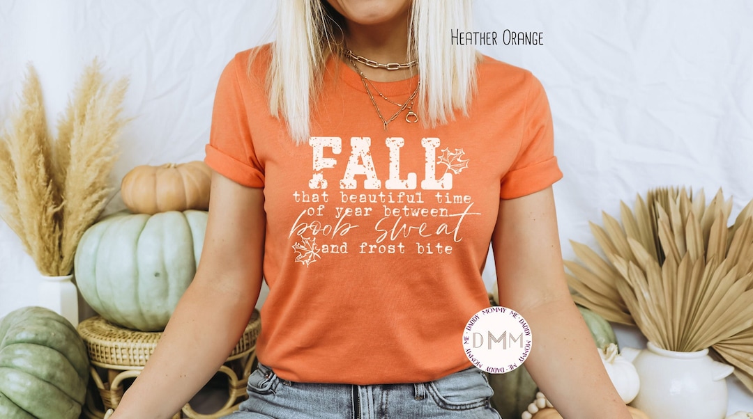 Funny Fall Shirt, Fall That Beautiful Time of Year Between Boob Sweat ...