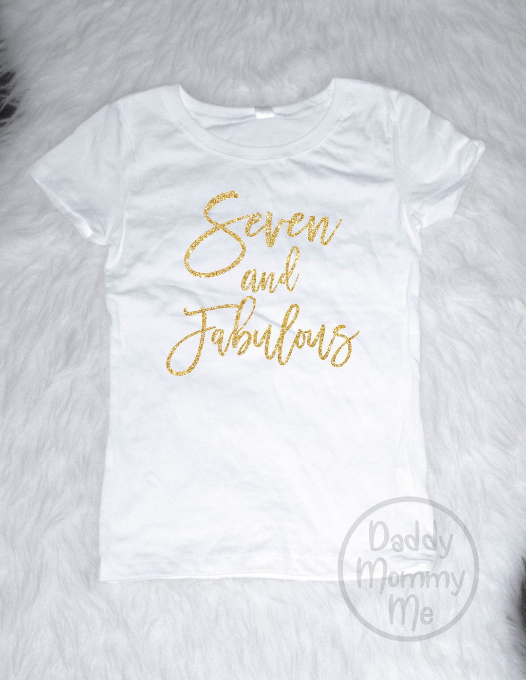 Seven and Fabulous Shirt 7th Birthday Shirt 7 Birthday Shirt Seven ...