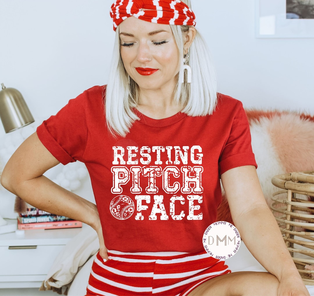 Resting Pitch Face Shirt, Funny Baseball Graphic Tee - Etsy