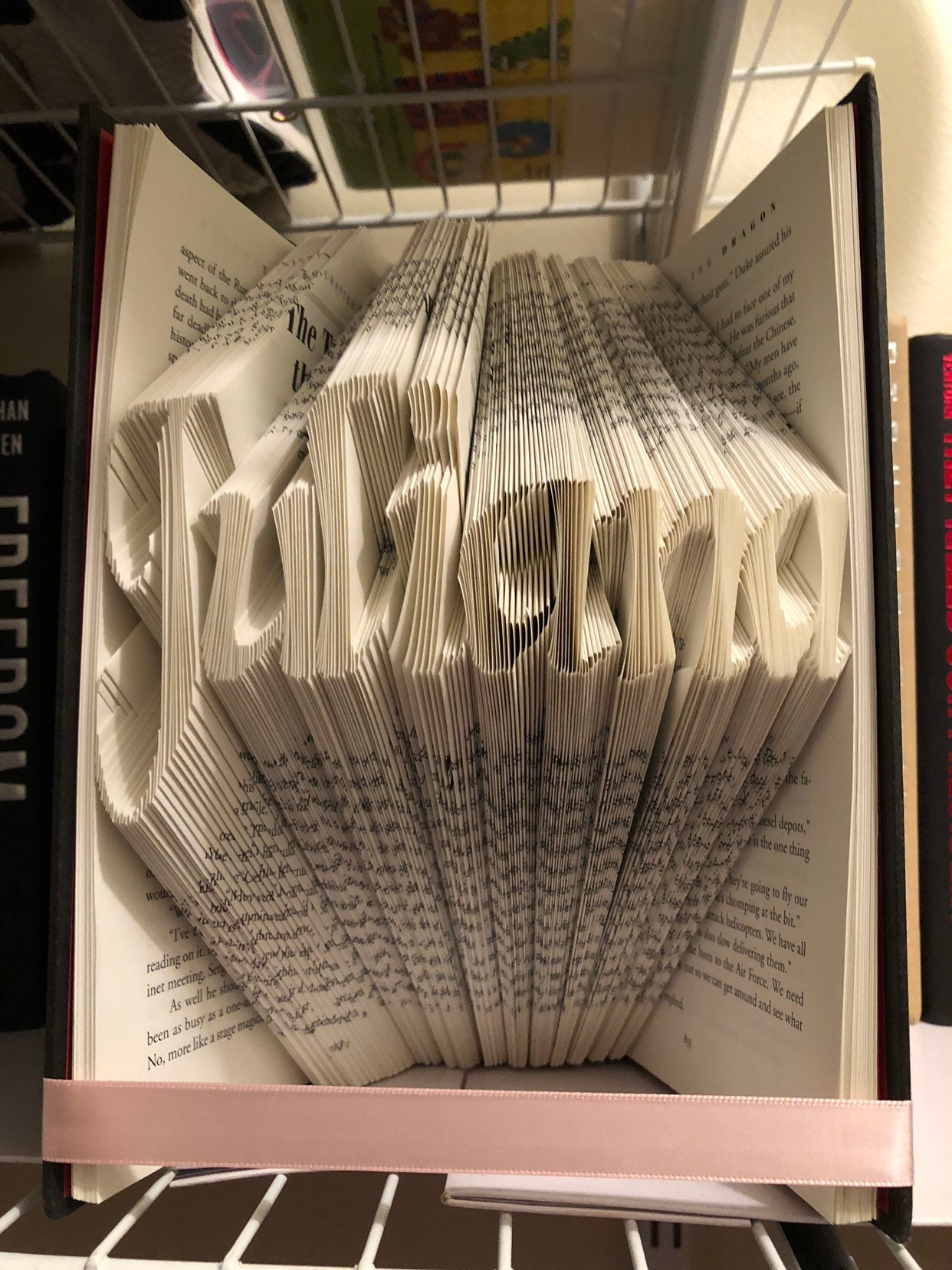 7 Letter Name Book Art - Etsy