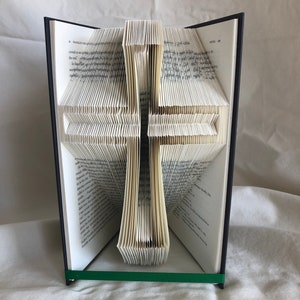 Cross Folded Book Art - Etsy