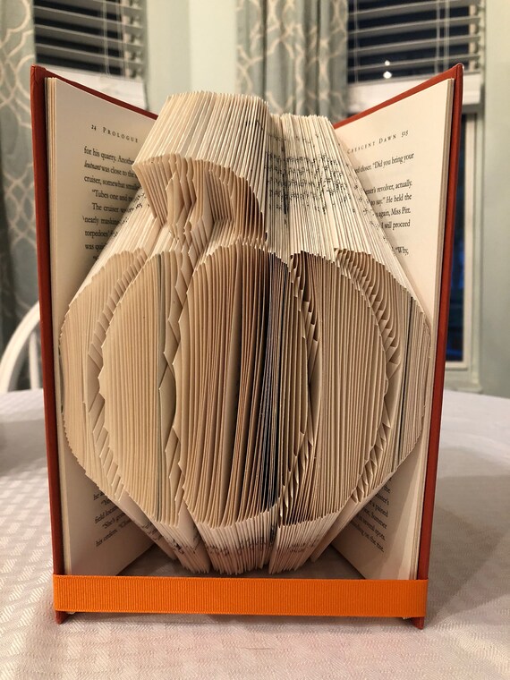 Fall Pumpkin Book Art - Etsy