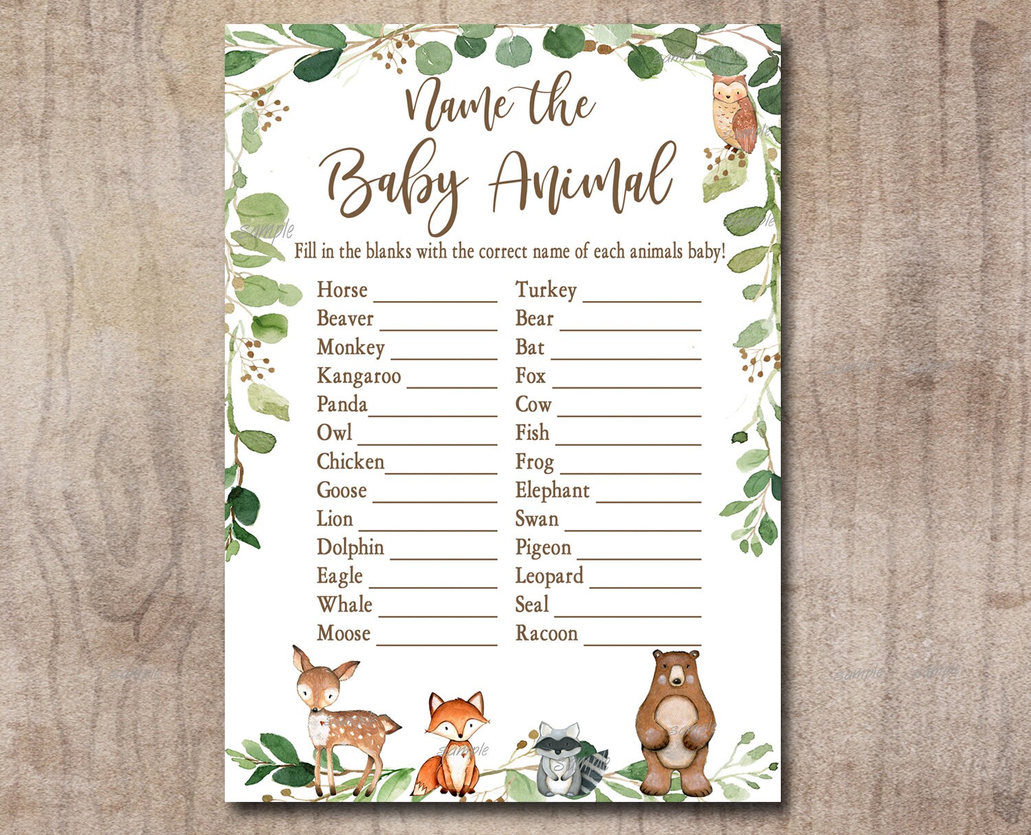 Baby Animal Names Baby Shower At Robin Alexander Blog Baby Animal Names Baby Shower At Robin Alexander Blog