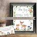 Woodland Baby Shower Bingo Game Gender Neutral Forest Animals, Greenery ...