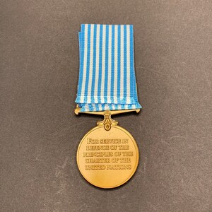 United Nations Service Medal Korea Great Gift Idea - Etsy
