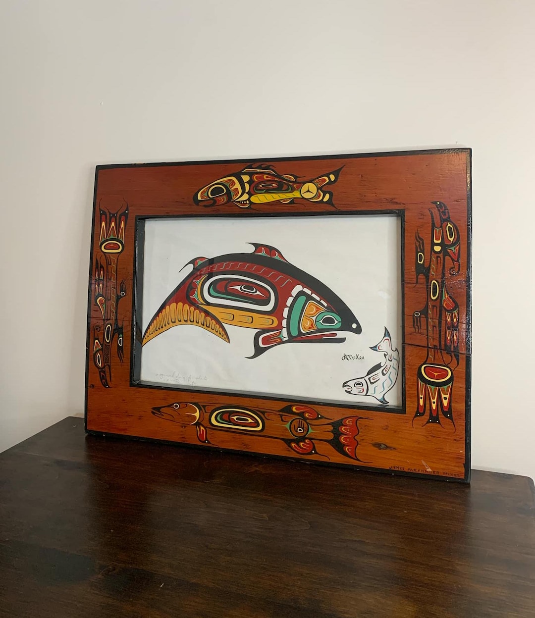 Original Canadian Indigenous Painting and Frame by James Alexander ...