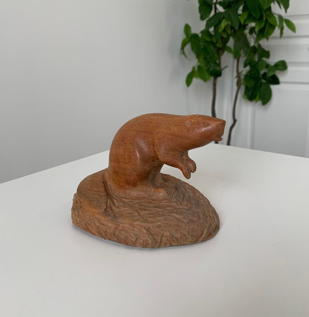 Fine Beaver Canadian Handcraft Wood Carving Briggs Original - FREE ...