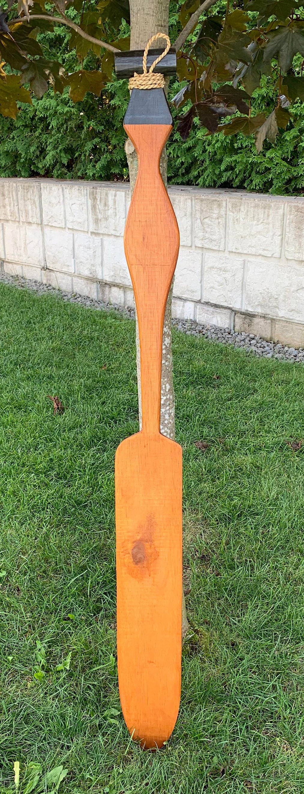 Decorative Indigenous Ceremonial Dancing Paddle Carved in the Style of ...