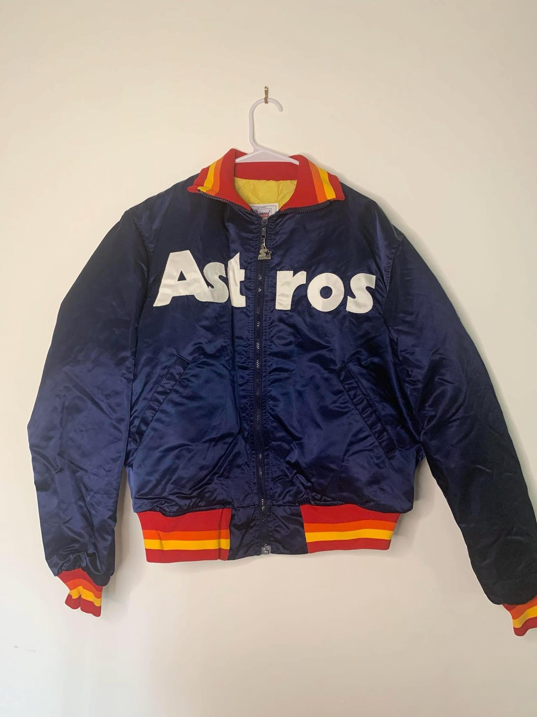 Vintage Houston Astros Major League Baseball Satin Jacket by STARTER ...