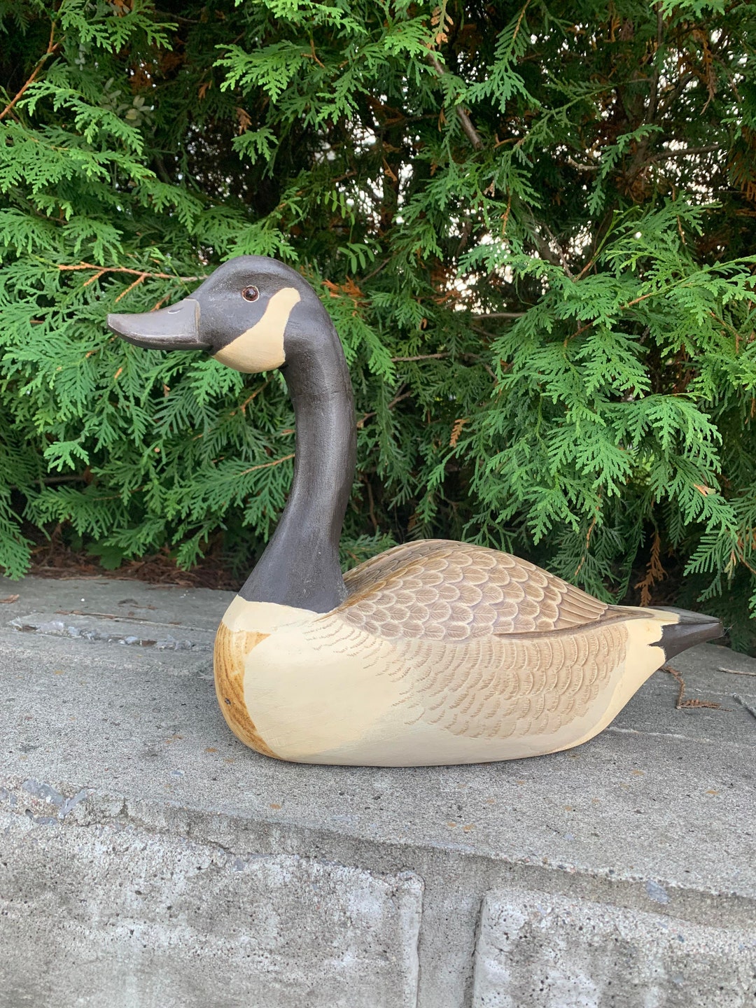 Well Carved and Hand Painted Wooden Canada Goose Signed Great Gift Idea ...
