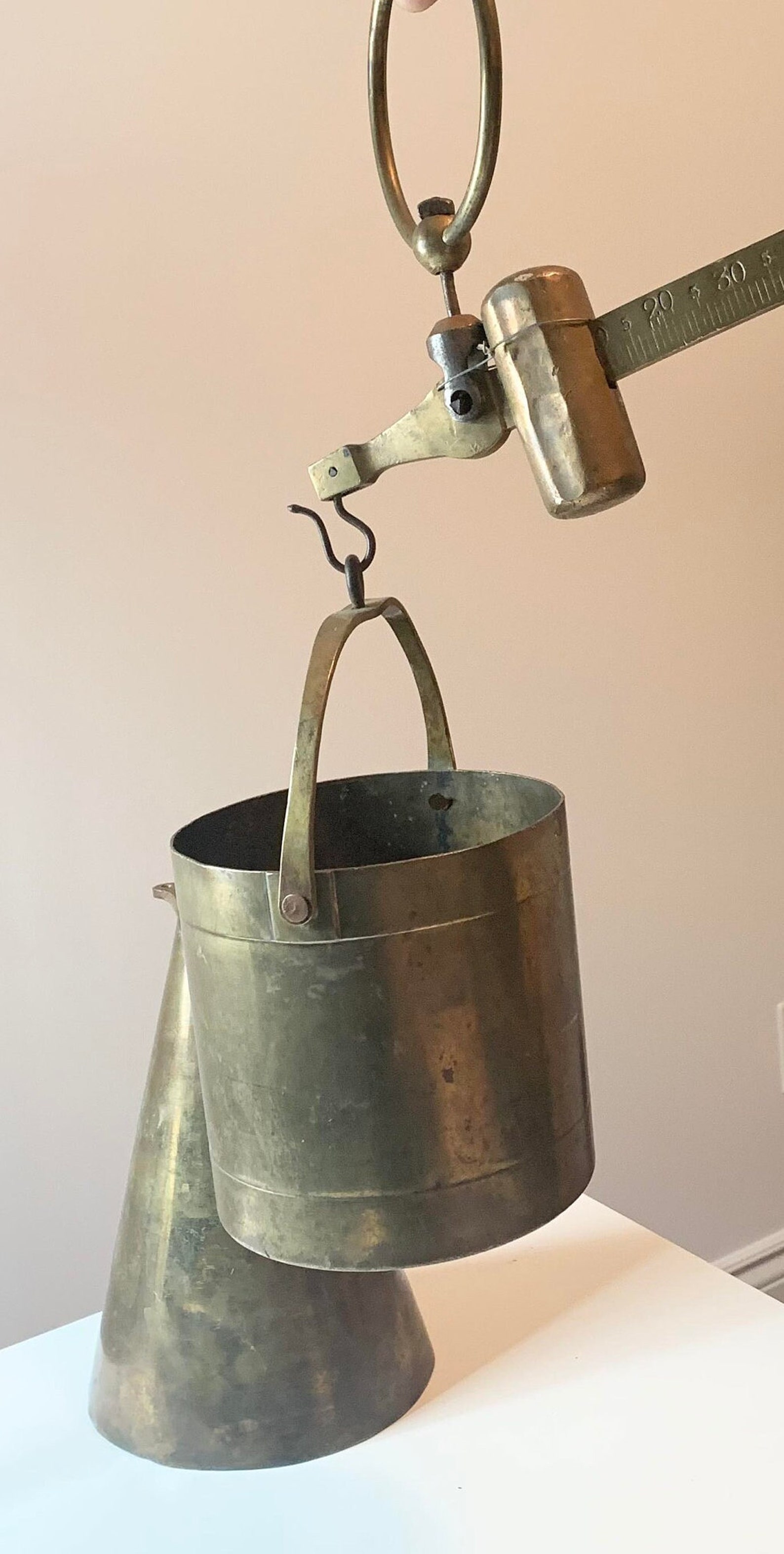 Antique Brass Grain Scale Imperial Bushel W. & J.G. Greey Toronto ...