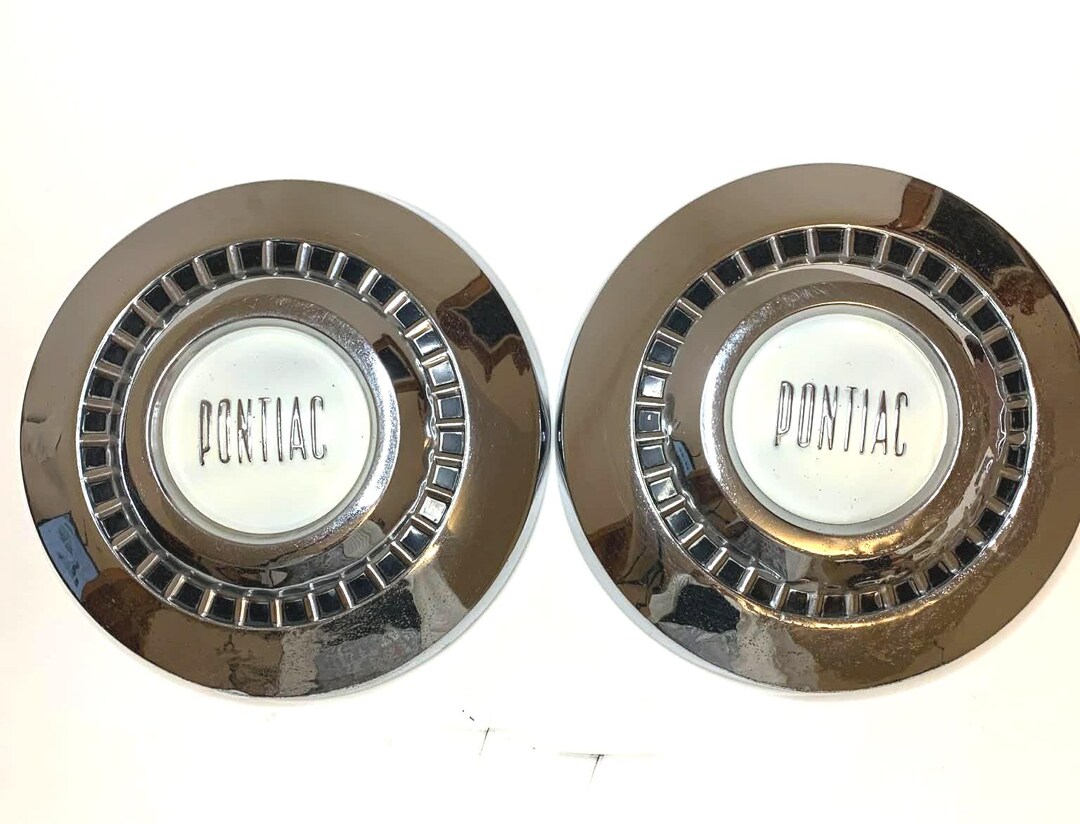 Pair of Vintage Pontiac Hub Caps - Etsy