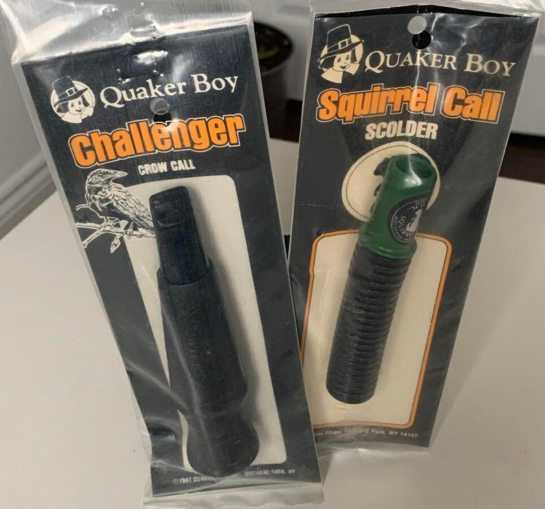 Quaker Boy Squirrel Call / Scolder and Quaker Boy Challenger Crow Call ...