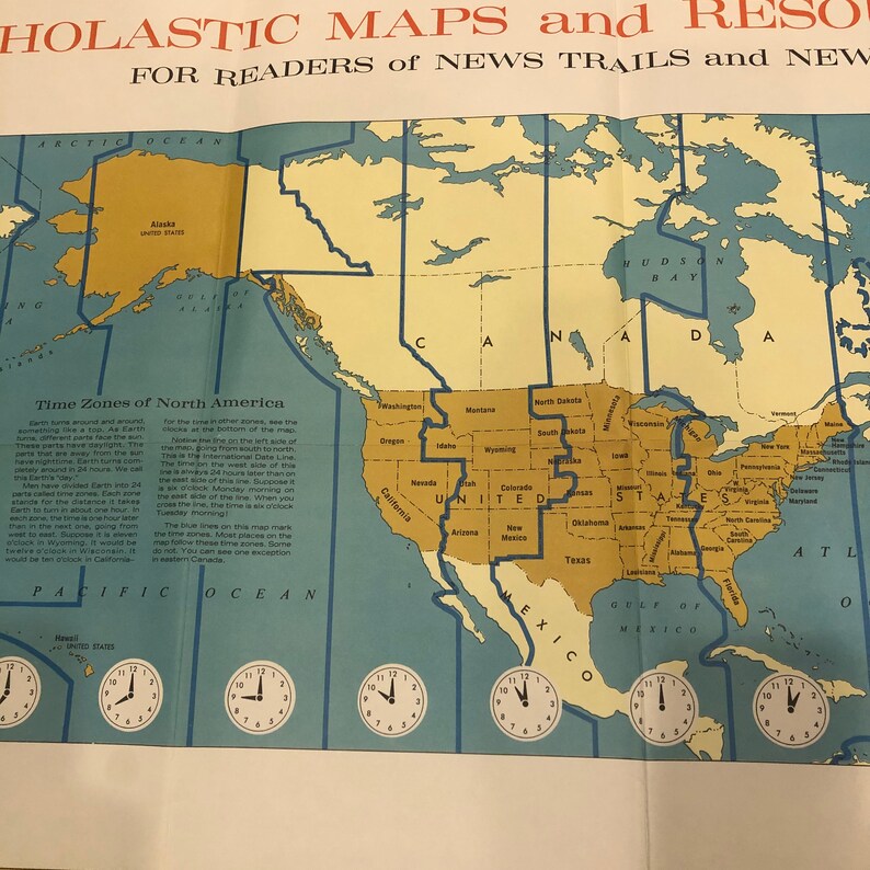 1967 Scholastic Maps & Resource Panels Poster - Etsy