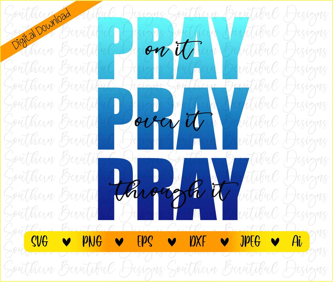 Pray Pray Pray | Digital Download | SVG Cut File - Etsy