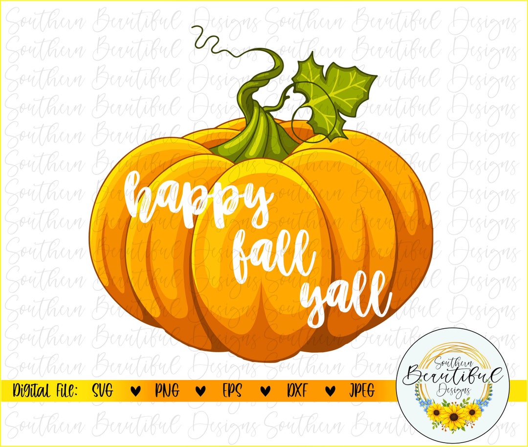 Happy Fall Yall | Digital Download | SVG Cut File - Etsy