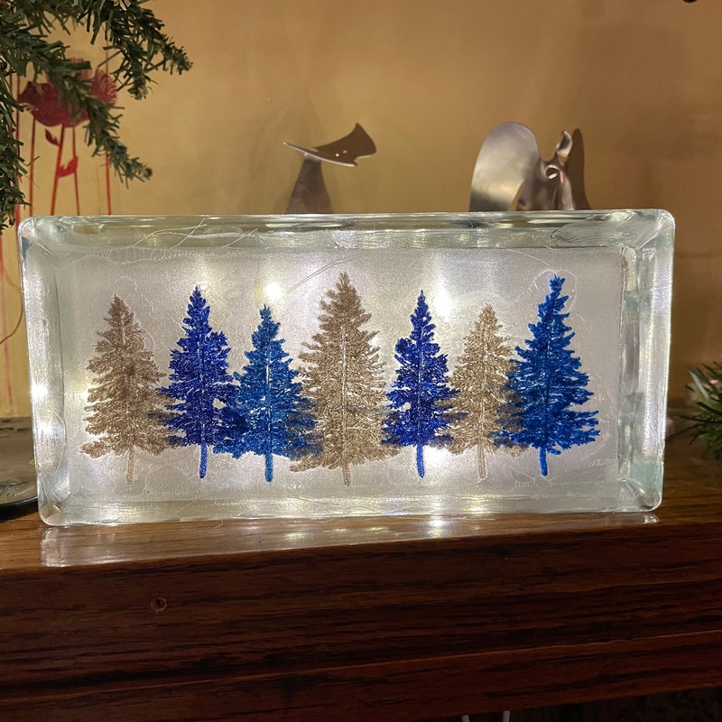 Painted Glass Blocks - Etsy