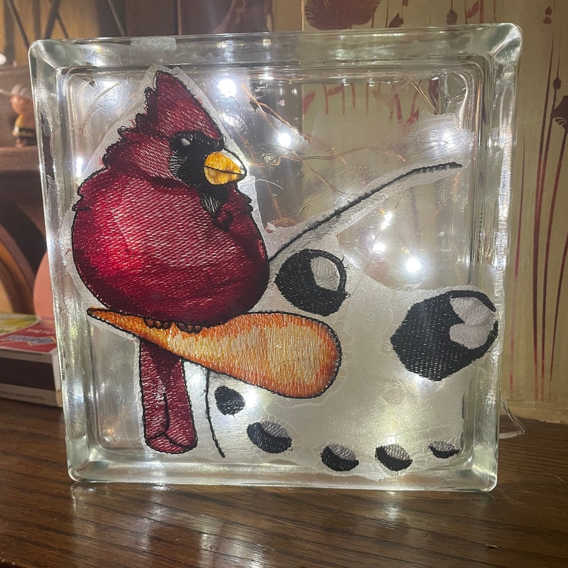 Cardinal Glass Block - Etsy