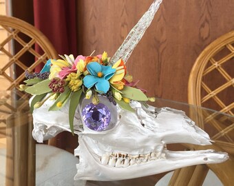 Unicorn skull | Etsy