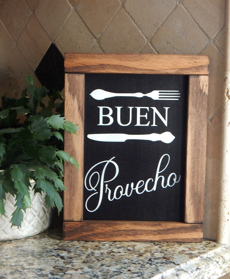 Spanish Home Decor Food Sign Home and Living Wood Signs - Etsy