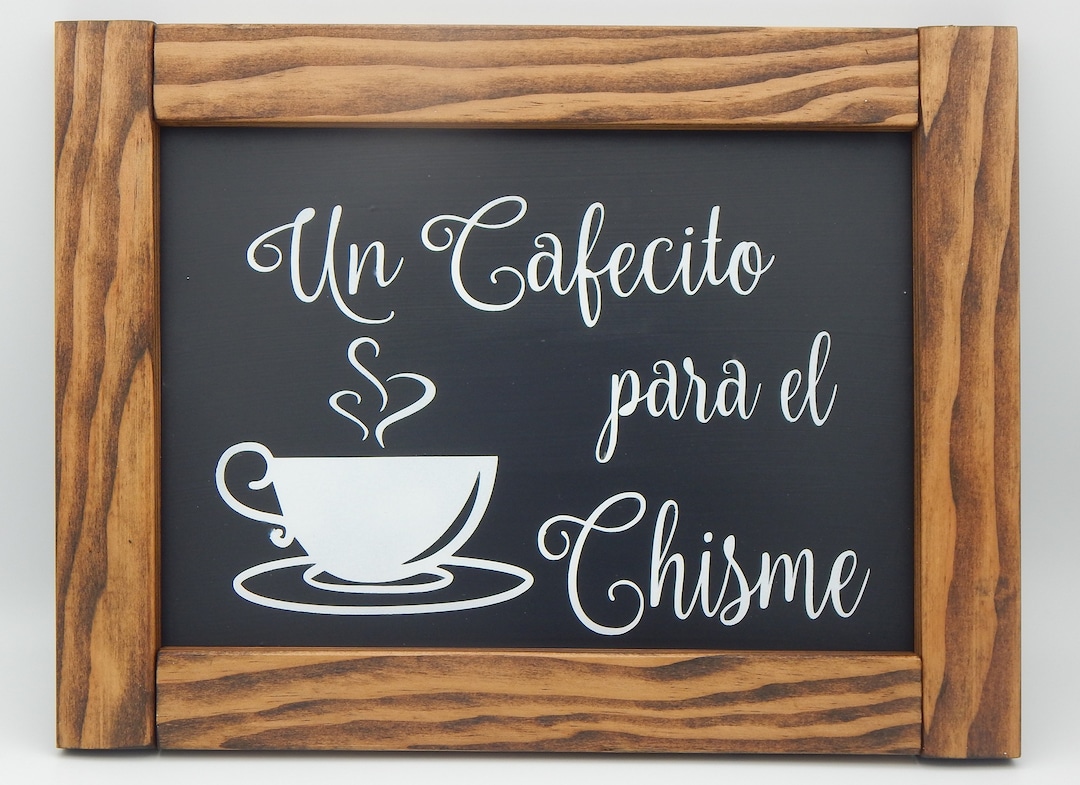 Spanish Home Decor,coffee Cup, Spanish Sign, Wood Signs, Spanish Wall ...