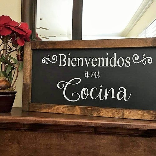 Spanish Kitchen Sign La Cocina Mexican Wall Art Farmhouse | Etsy