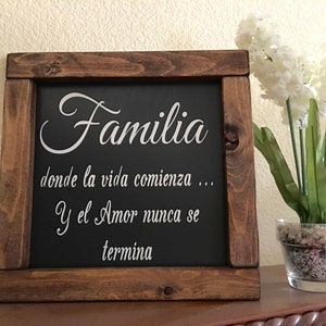 Farmhouse Signs Living Room Decor Wood Signsspanish Home - Etsy